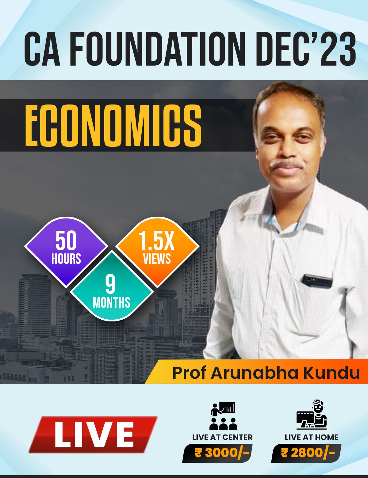 CA Foundation Economics Live Batch Dec'23 | Navin Classes